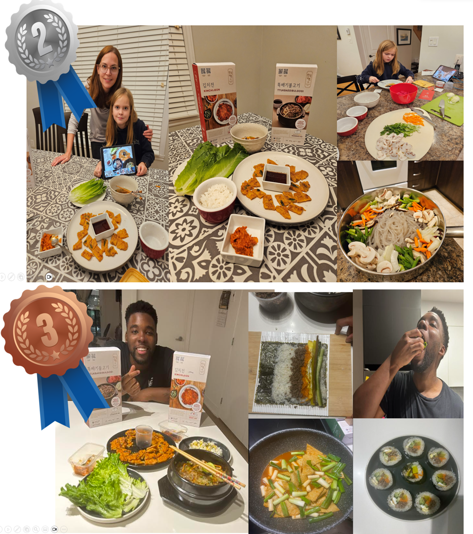 The winners of the Korean Food Contest. – Sejong Culture Academy